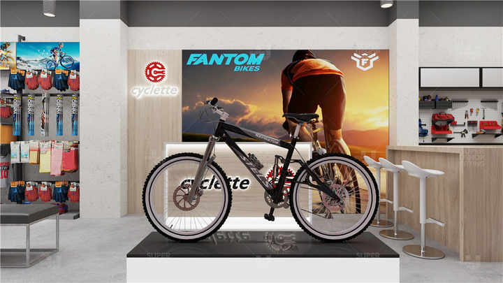 Custom Bike Shop Design Ideas - Stylish Display Racks