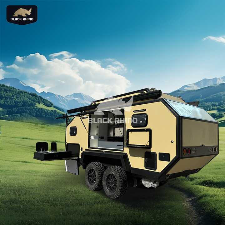 Lightweight 16ft Offroad Caravan for 2-4 People, 4x4 Campervan OEM