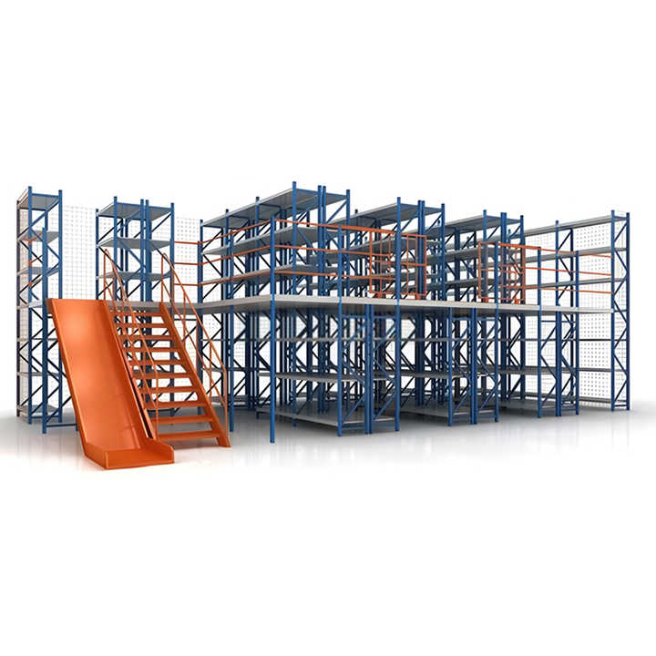Hot Sale Heavy-Duty Adjustable Multi-Level Storage Steel Mezzanine ...