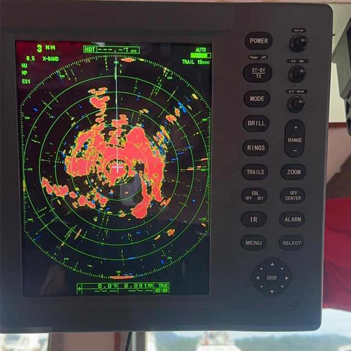 CCS Approved 10 LCD Marine Radar System Plastic Boat Fishing Sea Use ...