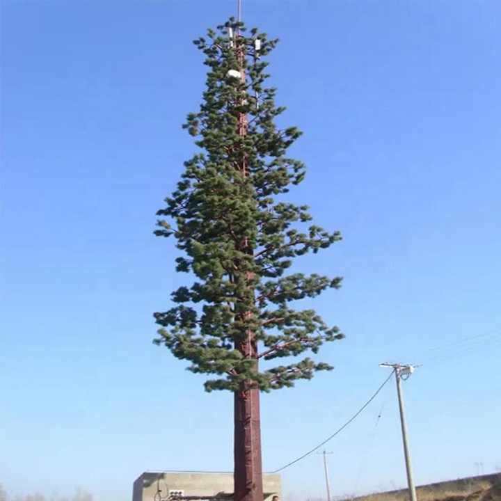 Concealment Steel Monopole Antenna Communication Tower Camouflaged Pine ...