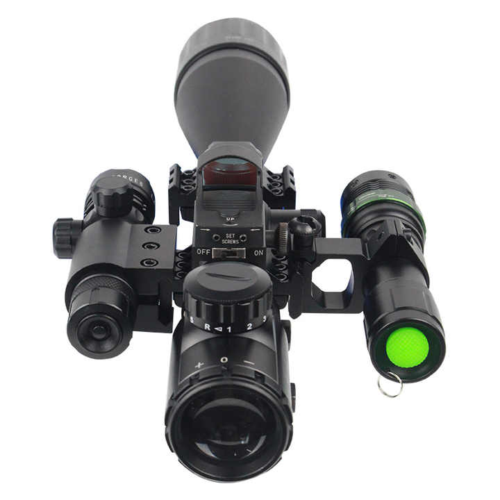 6-24x50 Red Dot Sight Laser Sight - Hunting Optic Combo