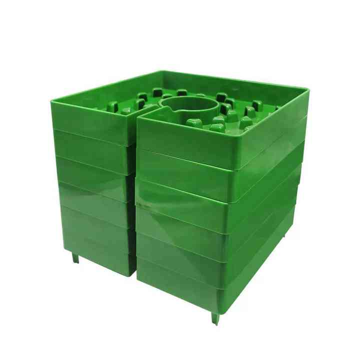 Hydroponic Grow Pots With 6 Inch Rock Wool Cube Drop Caps Cover ...