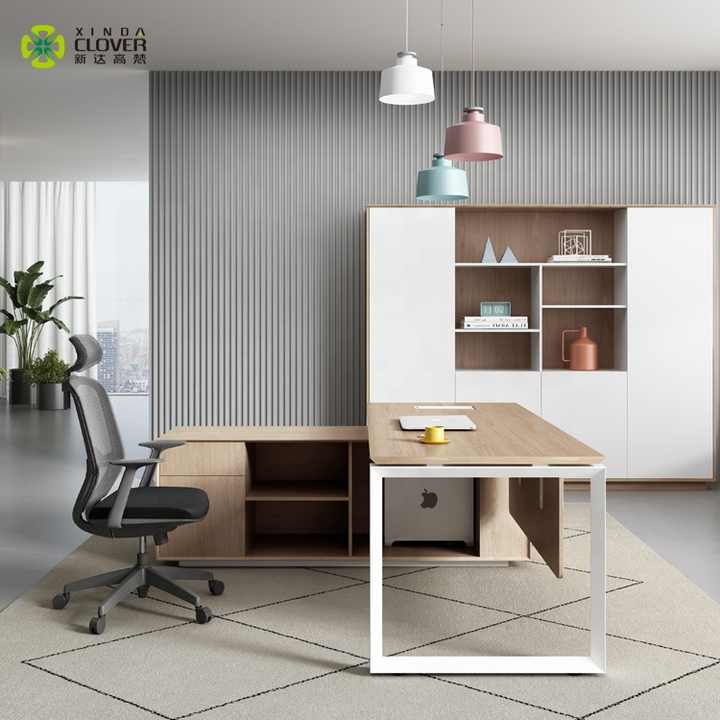 Modern Doctor Office Desk l Shaped Manager Table Luxury Executive ...