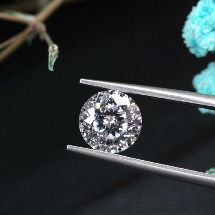 Custom Special Sirius Star Cut HPHT Lab Diamond 90 Facets Round Shape ...