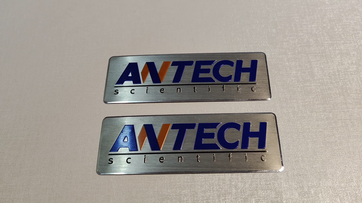 Personalized Name Plate - Metal Label Sticker Aluminum