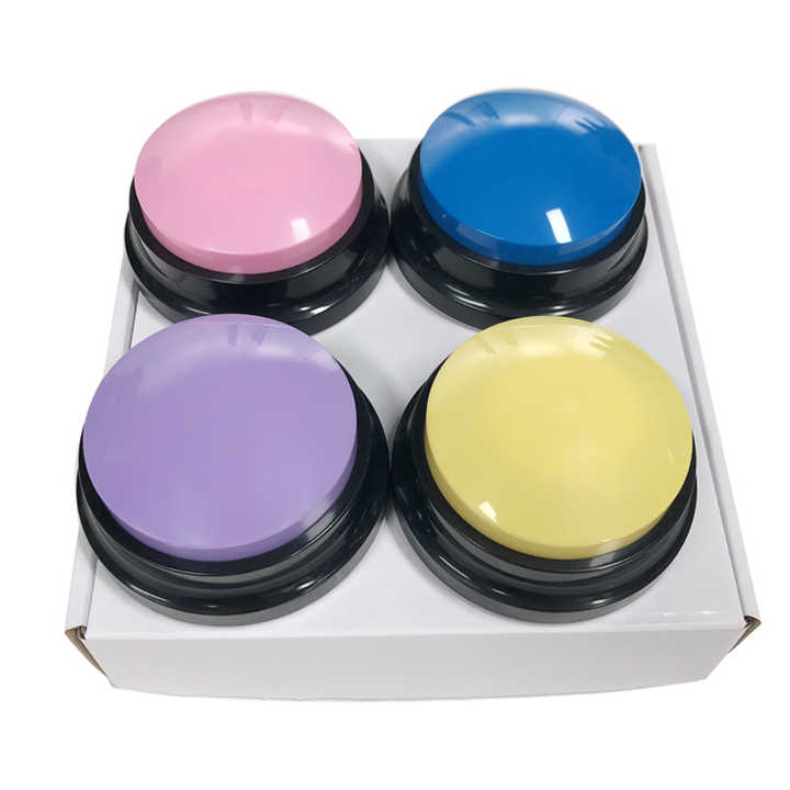 Custom Sound Recordable Talking Push Buttons for Pets Training Dog ...