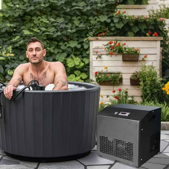 2025 0.5HP New Launch Athlete Fitness Recovery Cold Plunge Chiller Ice ...