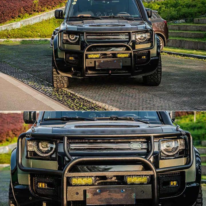 Bumper Guard Bull Bar Winch Frame for Land Rover Defender 2020-2023 ...