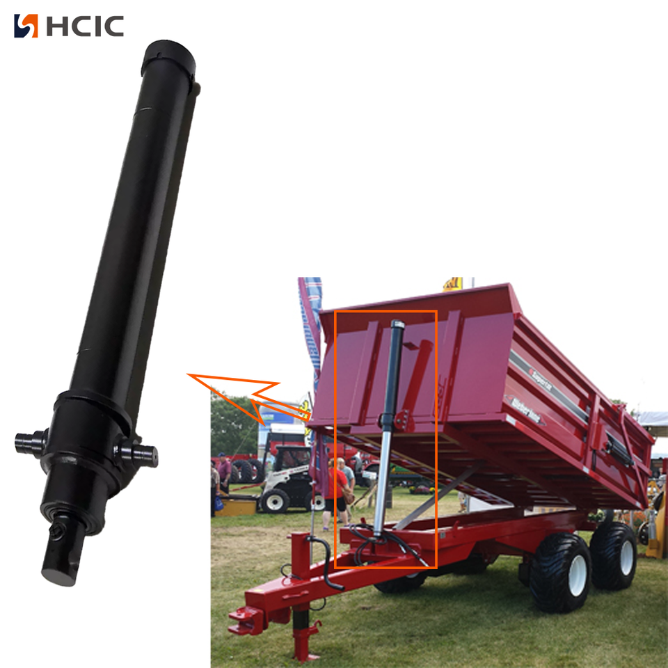 OEM Front Mount Telescopic Cylinder for Dump Truck Trailer with 2500mm ...