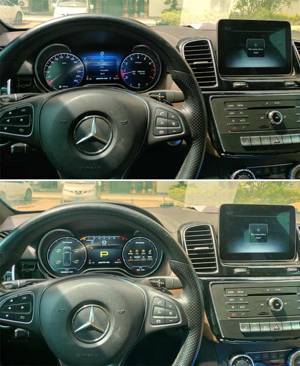 Kanor LCD Digital Cluster Instrument Panel for Mercedes Benz ML W166 GL ...