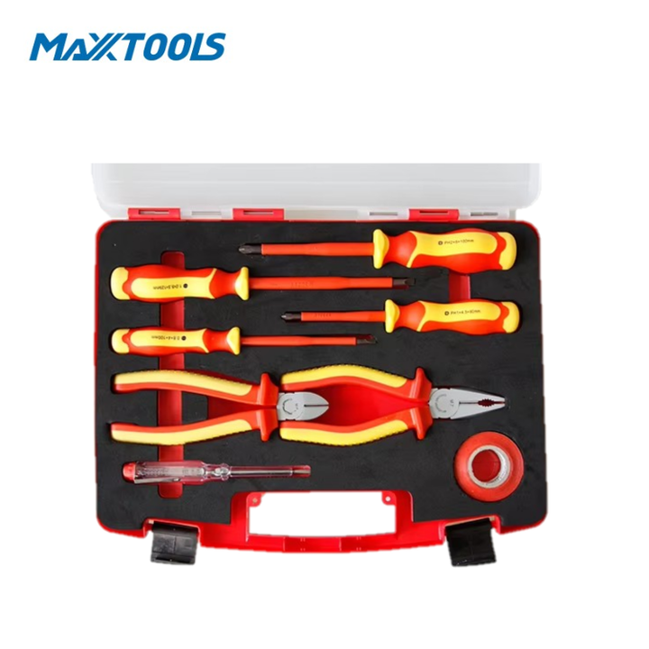 VDE Approved 8 in 1 Electrician Tool Set - Pliers & Screwdrivers