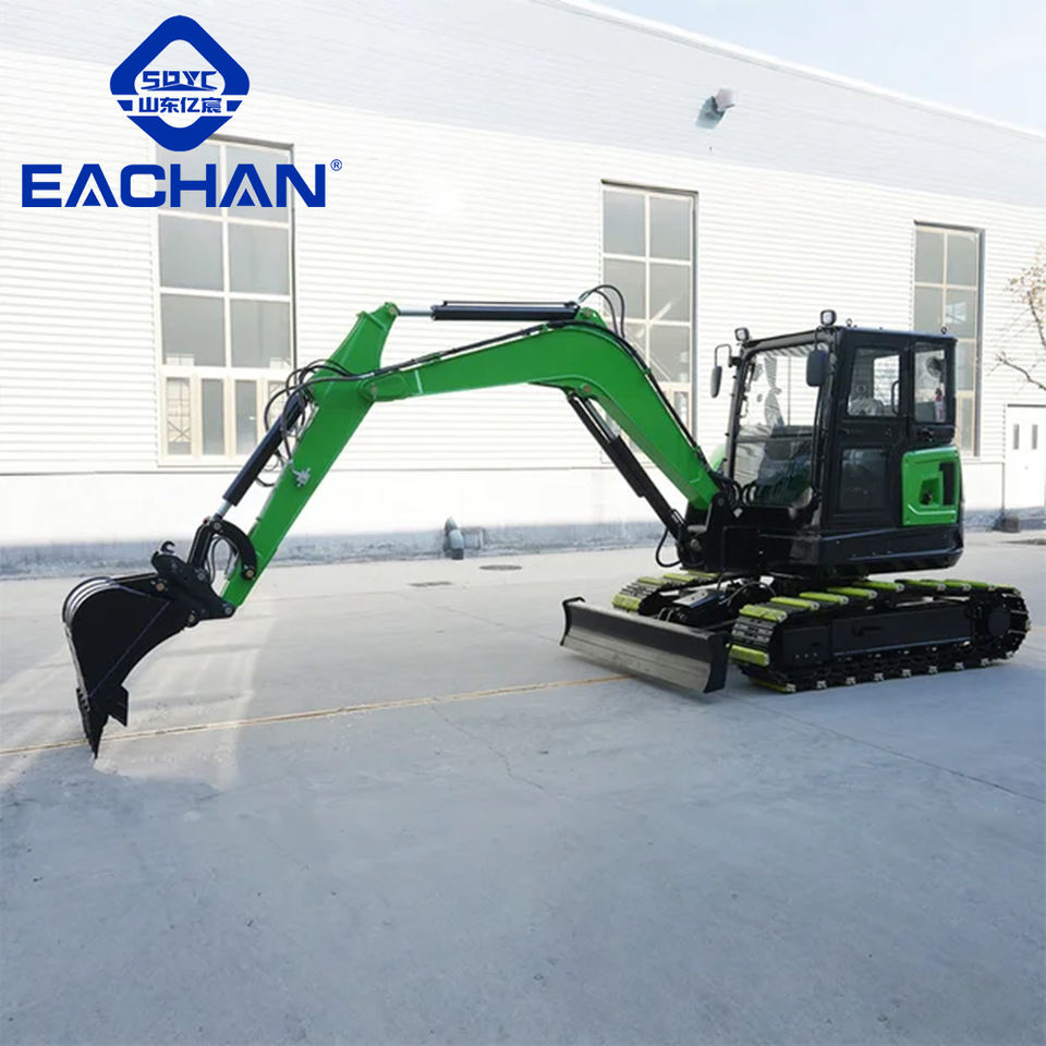 EACHAN EURO 5 Engine 6.5 Ton Crawler Digger Landscaping Rubber Track ...