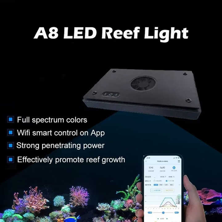 A8SE II Max/blue 2.0 Generation 240W Full Spectrum Marine LED Light