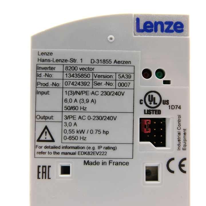 Lenze 8200 Vector E82EV152K2C Frequency Converter - Reliable Performance
