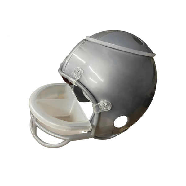 Custom Color Plastic Football Helmet Snack Bowl - 13.2x10x9.5 Inches