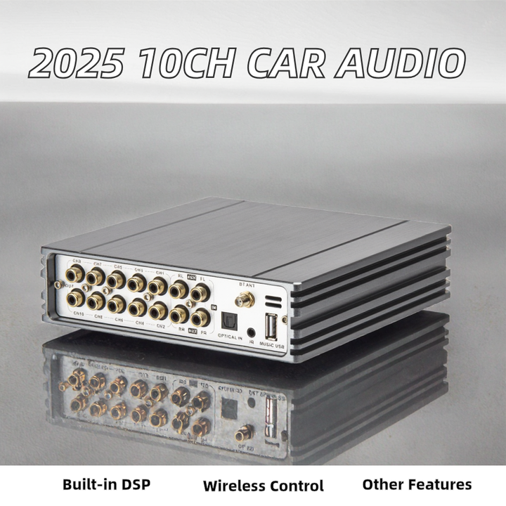 2025 New 10ch Class AB Car Audio System 31 Band EQ DSP Car Audio ...