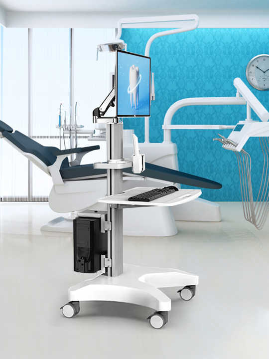 Dental Clinic Cart - Mobile Scanning Solution with Monitor
