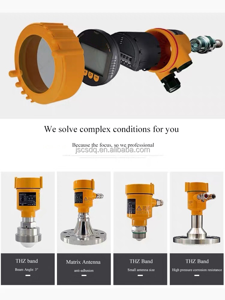 High Frequency 76-81ghz 80g Fm Radar Level Gauge Radar Level Gauge ...