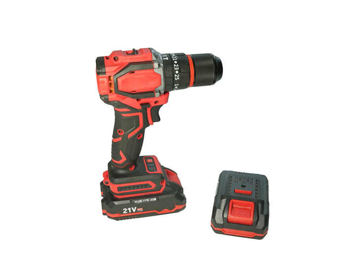 21V Lithium Ion Battery Hammer Drill Electric Screwdriver Brushless ...