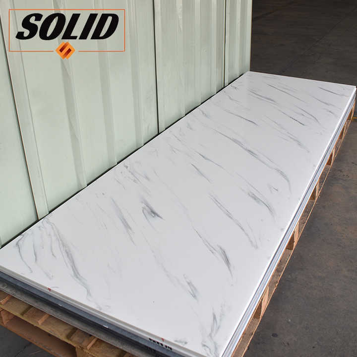100% Pure Acrylic Solid Surface Sheets Artificial Marble Stone 0% Silica Benchtop Kitchen ...