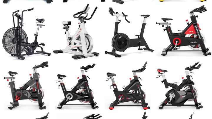 VIGFIT Commercial Spinning Bike with 15kg Flywheel Weight & Adjustable ...