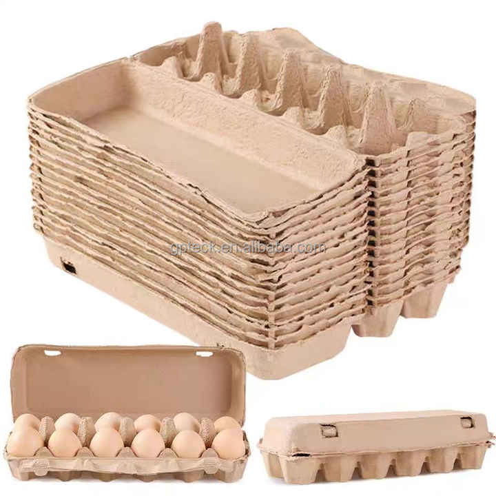 Eco-Friendly Biodegradable Egg Tray Pulp Fiber Paper Packaging Cover ...