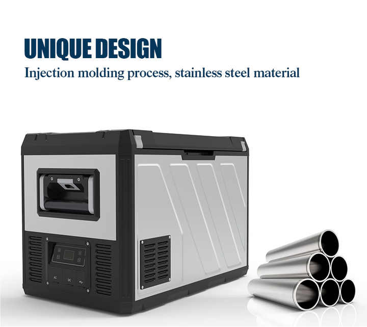 60L Metal Fridge 4X4 4WD Cooler Metal Freezer Car Cooler RV Fridge for ...