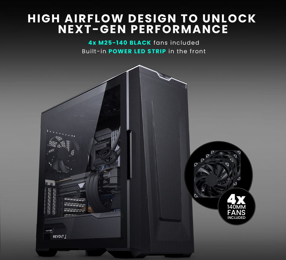Phanteks Eclipse G500A Mid-tower case With a Featuring a Mesh Front ...