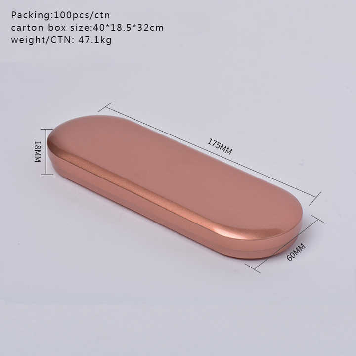 Small Round Shape Custom Printed Rectangular Metal Hinged Lid Mint ...
