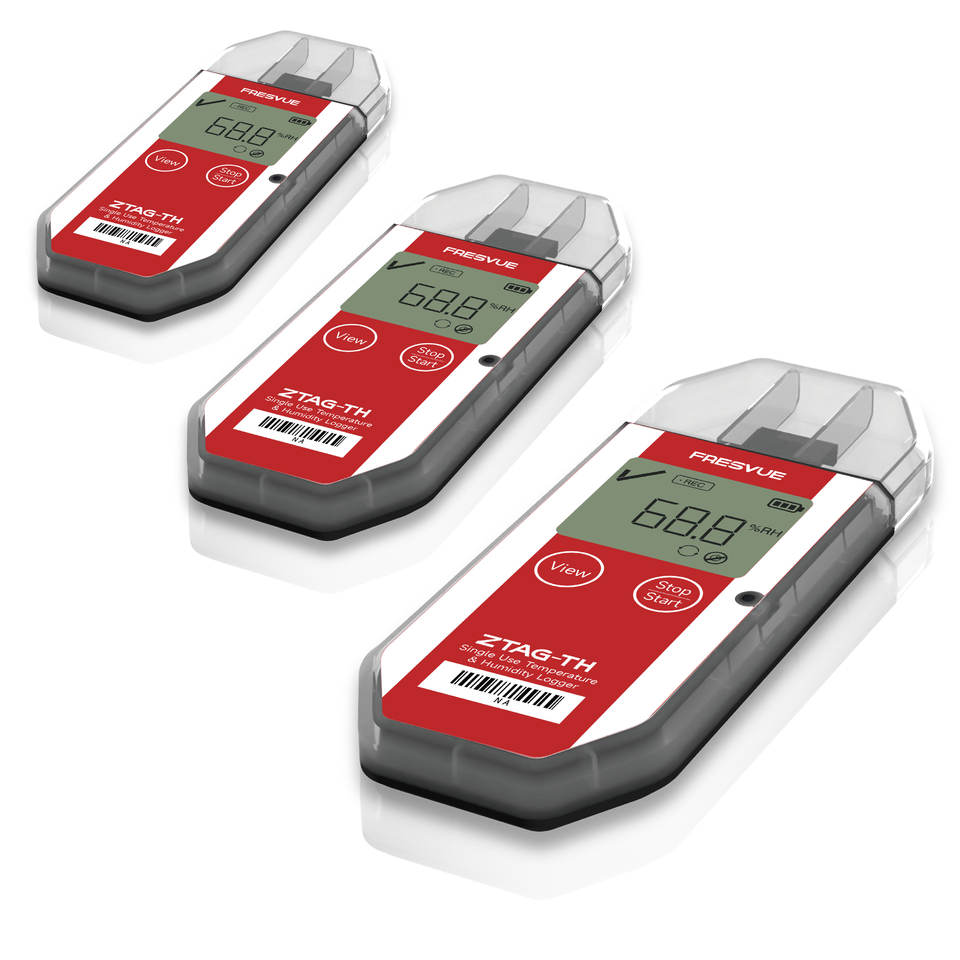 One-Time Temperature Humidity Data Logger LCD Display IP65 Waterproof ...