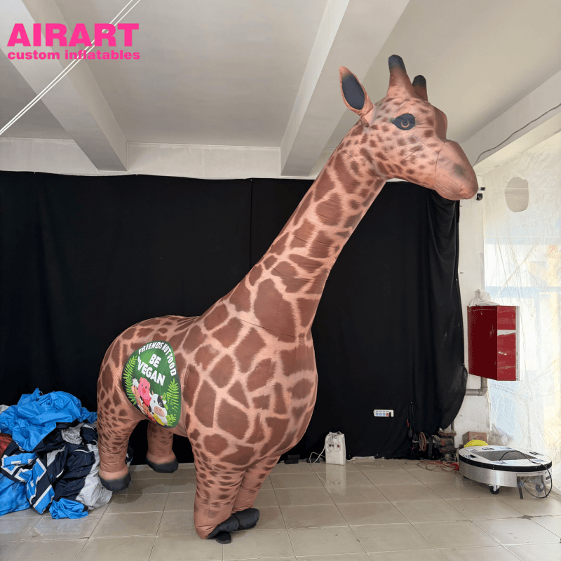Inflatable Giraffe Mascot Costume for Carnival Parade Party & Stage ...