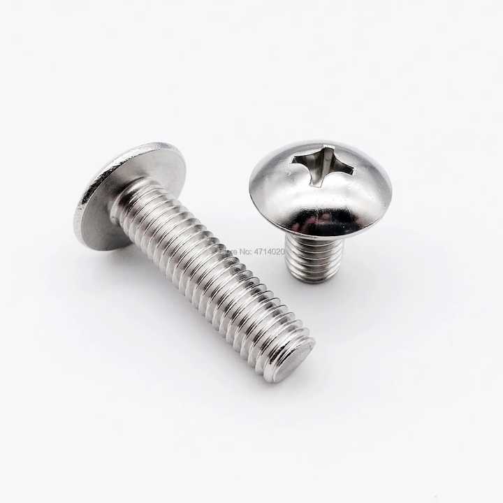 10/50X M2 M2.5 M3 M4 M5 M6 304 A2-70 stainless steel JISB1111T Phillips Truss Head Large Flat ...