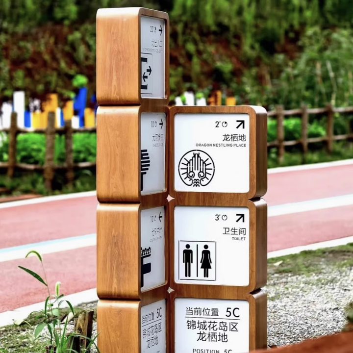 Outdoor Freestanding Sign Parking Signage Directional Sign Exterior ...