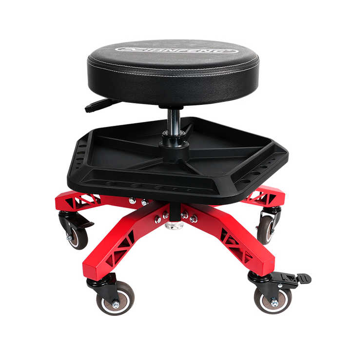 Mechanical Chair with Adjustable Height and Noiseless Rollers