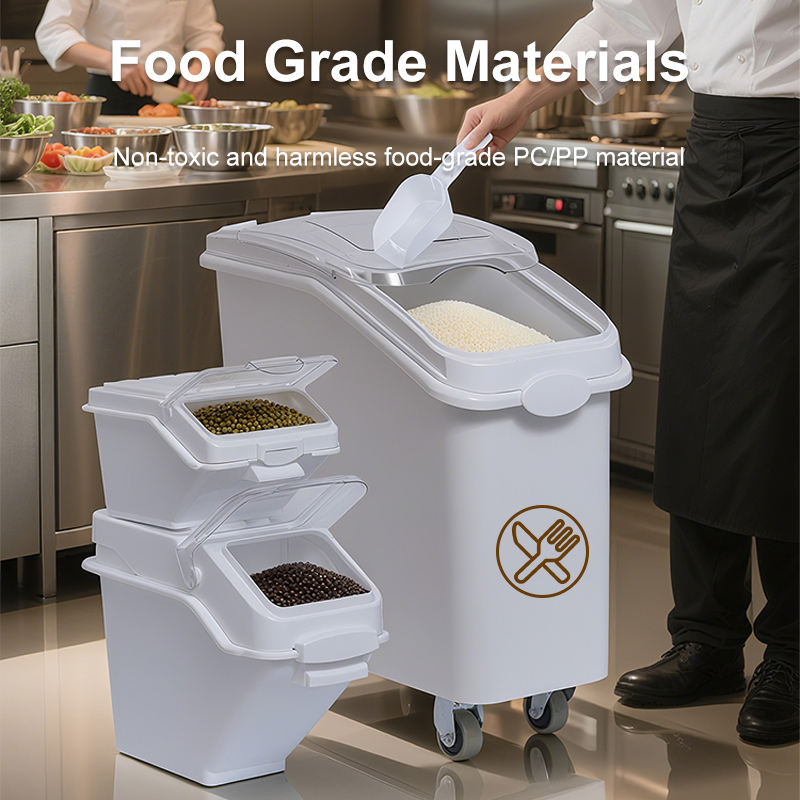 Commercial Catering Bakery Supplies Plastic White Desktop Cereals ...