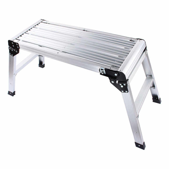 Industrial Style Aluminum Portable Working Platform Step Stool Ladder ...