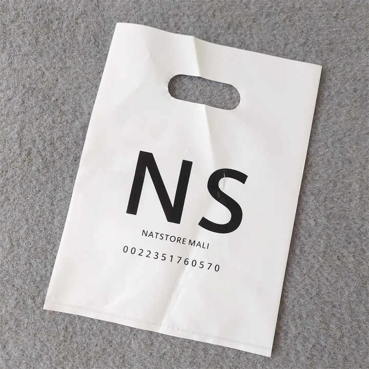 Custom Printed Logo black color PE shopping bag Personalized HDPE LDPE ...