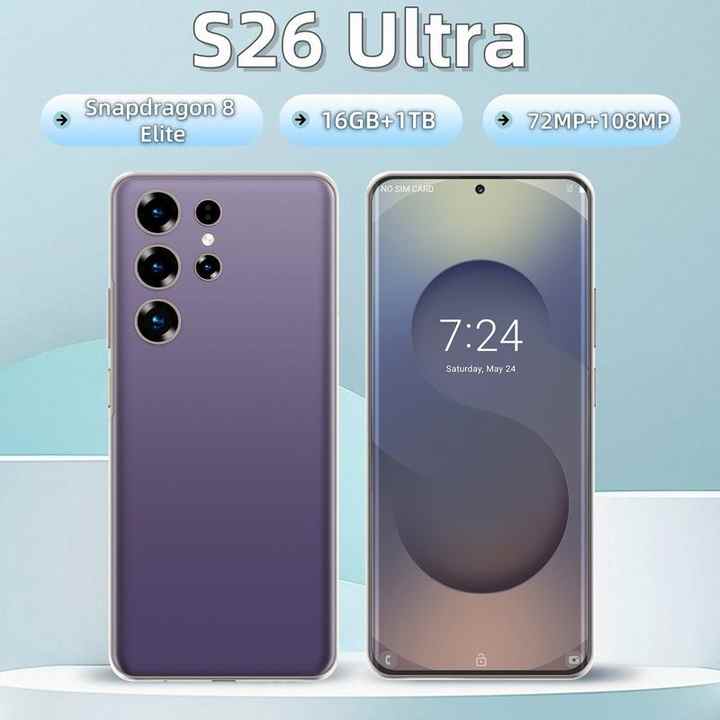 Original S26 Ultra Smartphone 5g 7.3hd Screen 16g+1t 8000mah 108mp ...