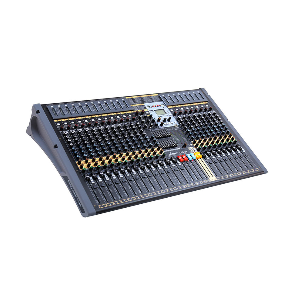 Lane TFB-24 24 Channel USB Audio Mixer for DJ Studio - Professional ...