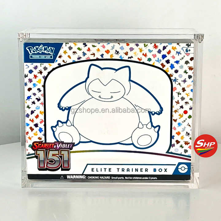 SHP Wholesale Acrylic TCG Pokemon 151 ETB Case - Durable & Customizable