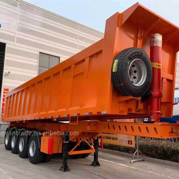 Rear Discharge Dump Semi-Trailer - 3-Axle & 4-Axle Options, Fully ...