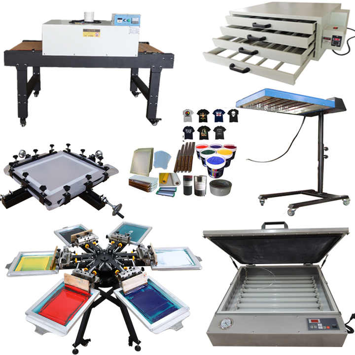 DGRUIDA Full Set Printing Press Machine Equipment Stencil Printing ...