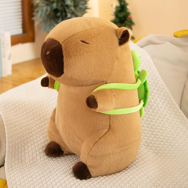 Capybara Water Rat Plush Toy Mouse Back Turtle Creative Ugly Cute Doll ...