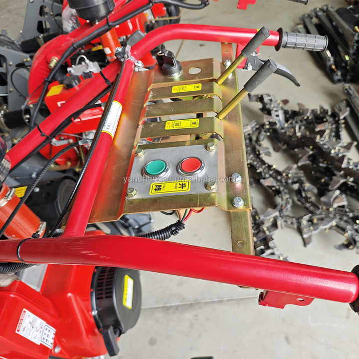 Self-propelled 15HP diesel Power Walk Behind Mini Trencher Ditcher ...