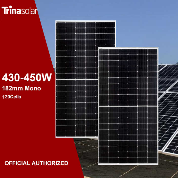 Trina Vertex S N type Solar Panel 425W 430W 435W Trina Dual Glass 440W 445W Pv Panel 144 cells ...