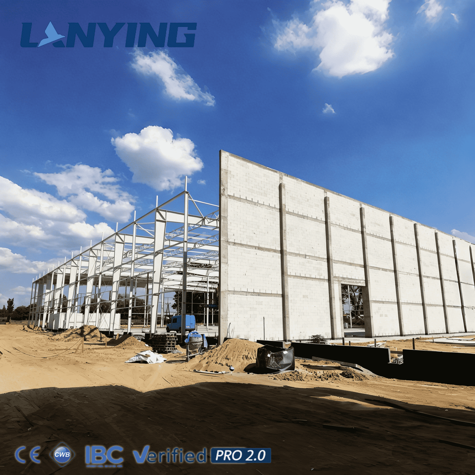 Large Span Prefabricated Steel Structure Warehouse Workshop Factory ...