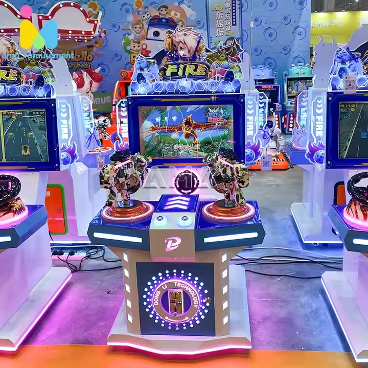AMA 2 Players Arcade Gun Shooting Game Video Machine Coin Operated ...