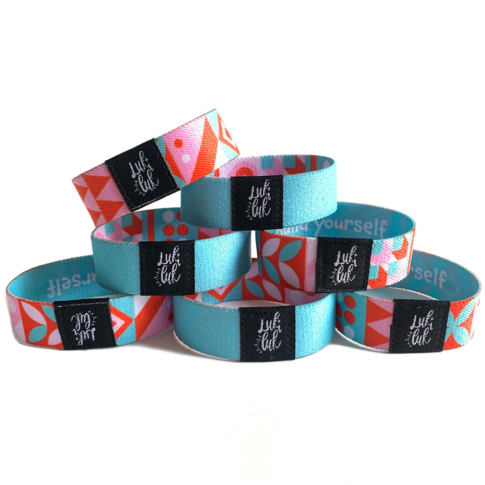 Cheap Custom Fashion Polyester Bracelet Wrist Band Woven Label Fabric ...
