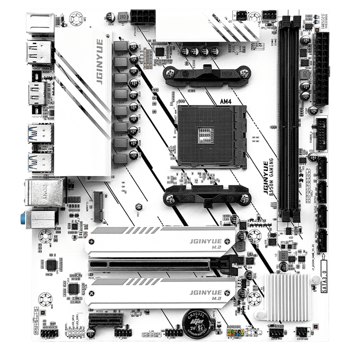 JGINYUE B550M игровые Материнские платы ARGB AMD поддерживает AM4 4000 ...